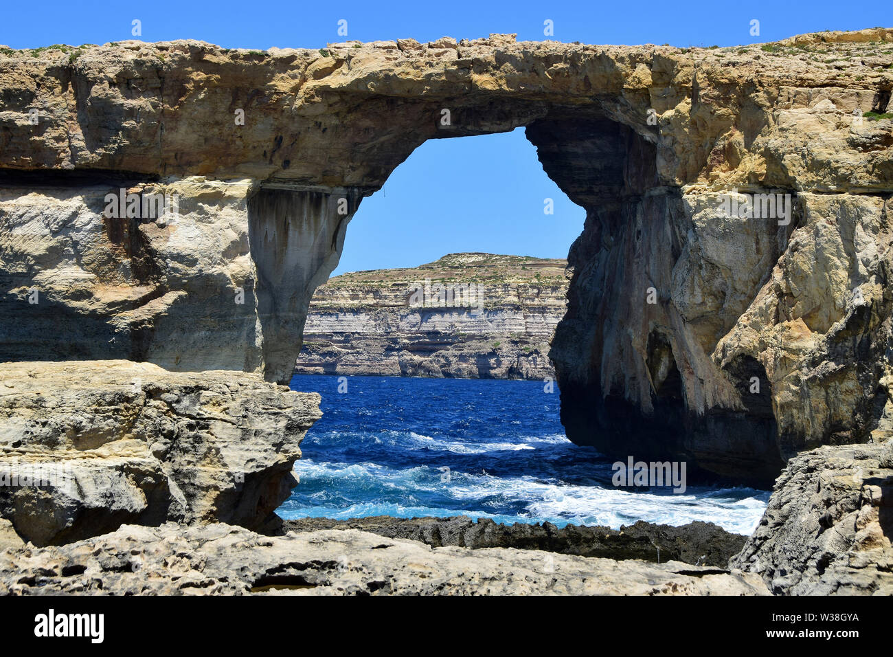Azure Window, stone bridge, Gozo, Malta, Europe Stock Photo - Alamy