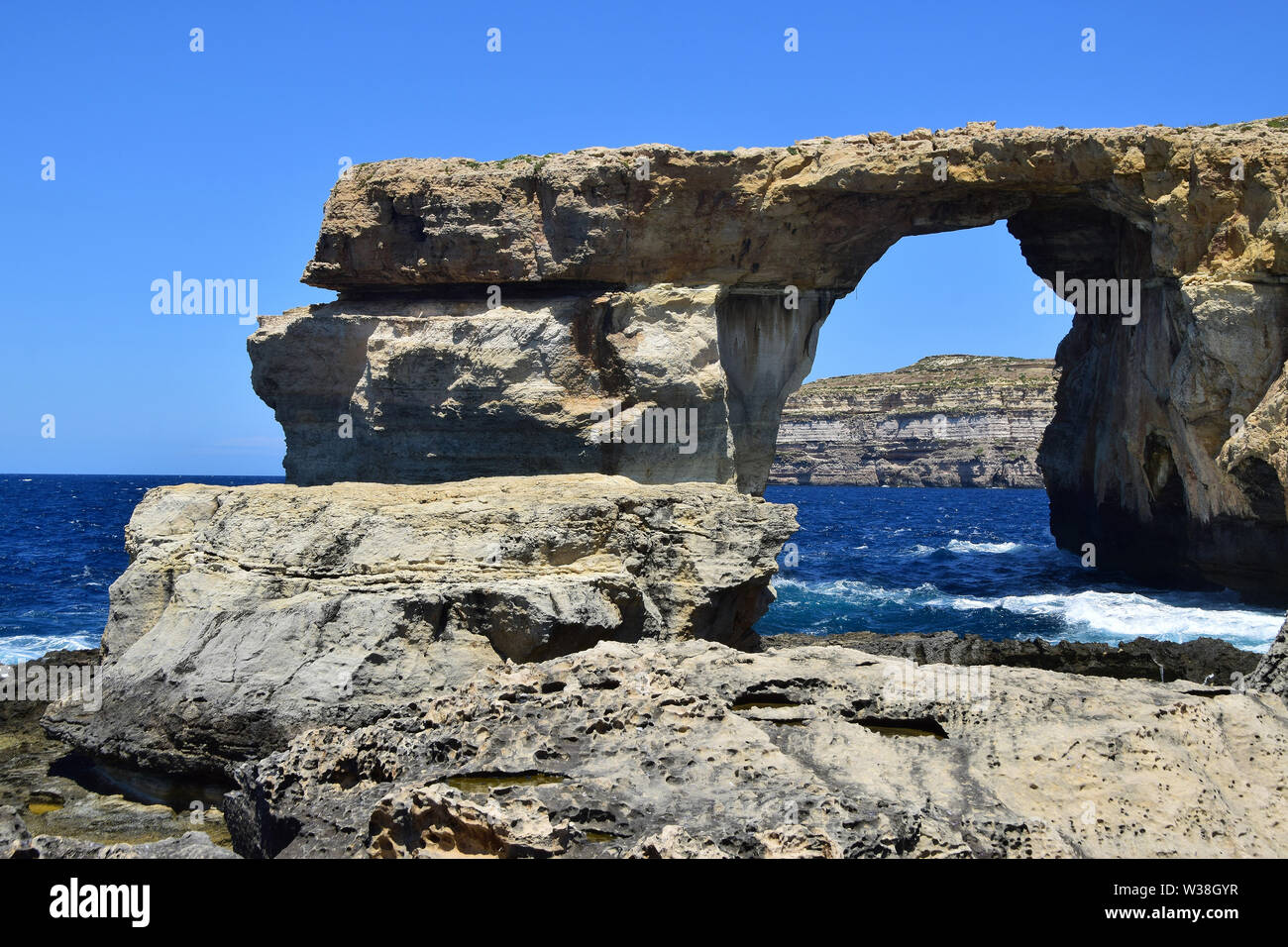 Azure Window, stone bridge, Gozo, Malta, Europe Stock Photo - Alamy