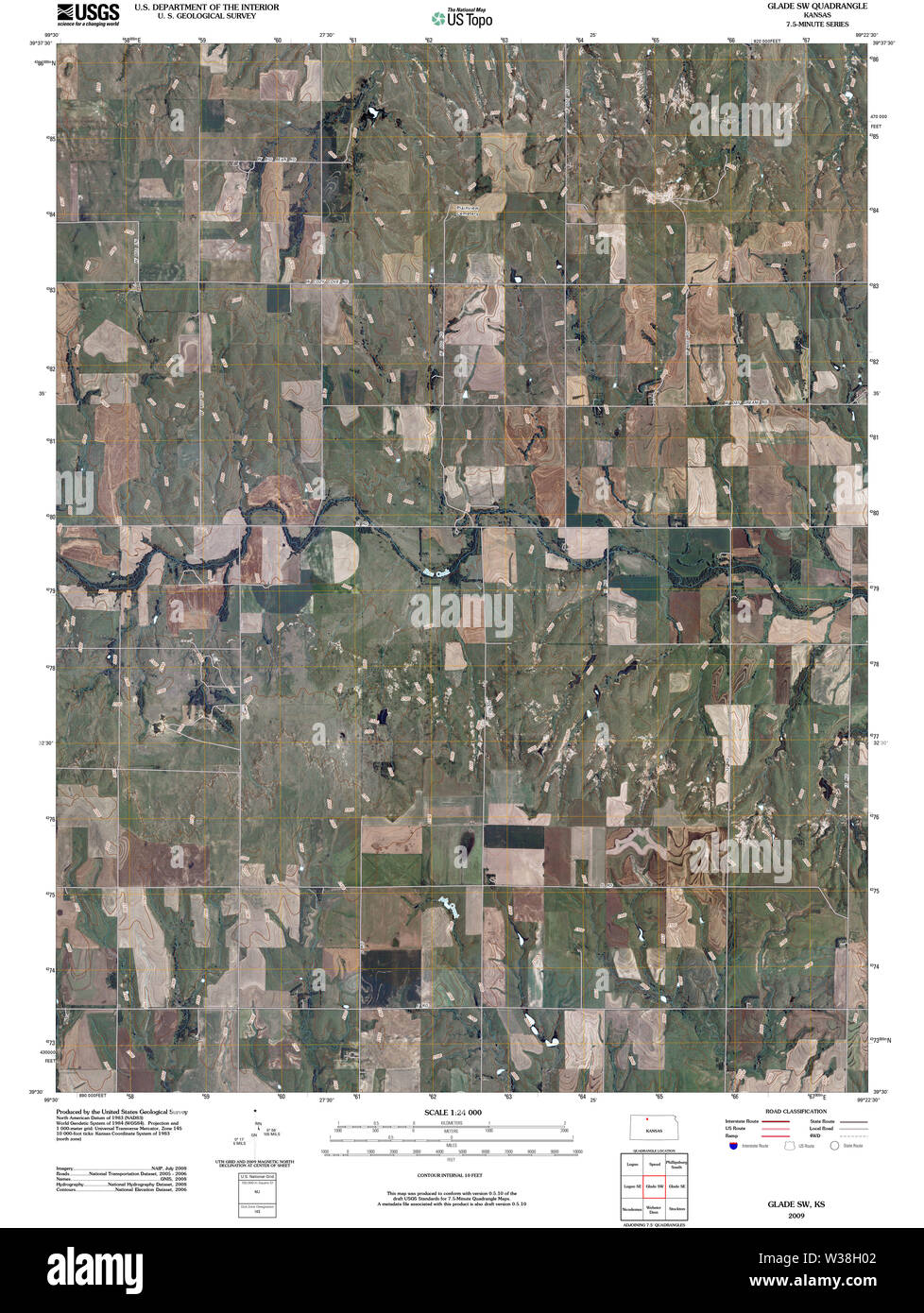 Glade kansas map hi-res stock photography and images - Alamy