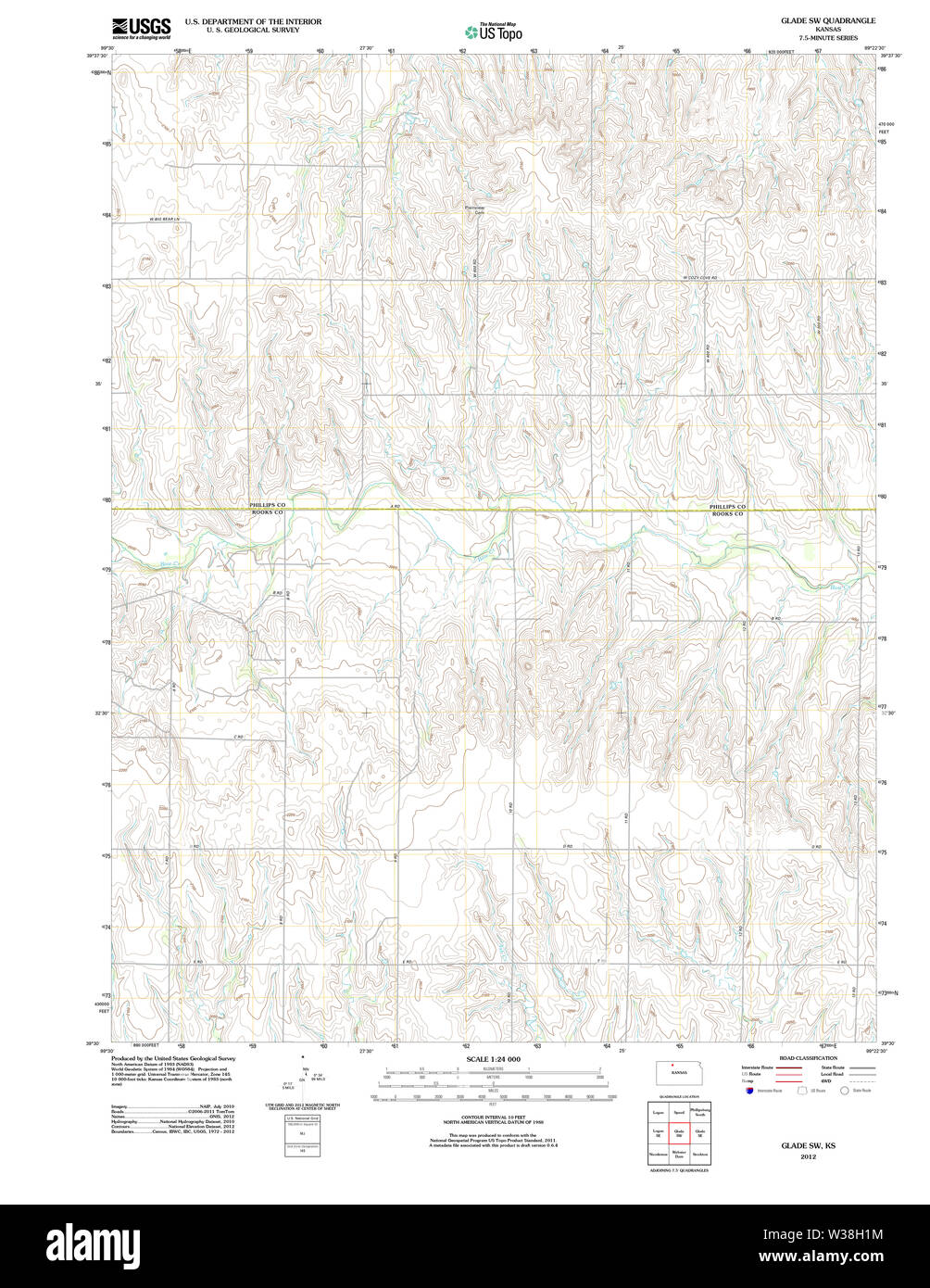 Glade kansas map hi-res stock photography and images - Alamy