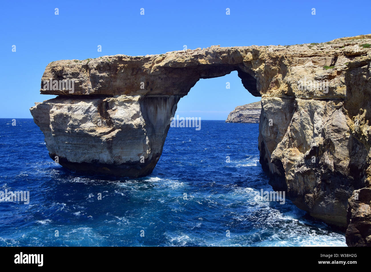 Azure Window, stone bridge, Gozo, Malta, Europe Stock Photo - Alamy