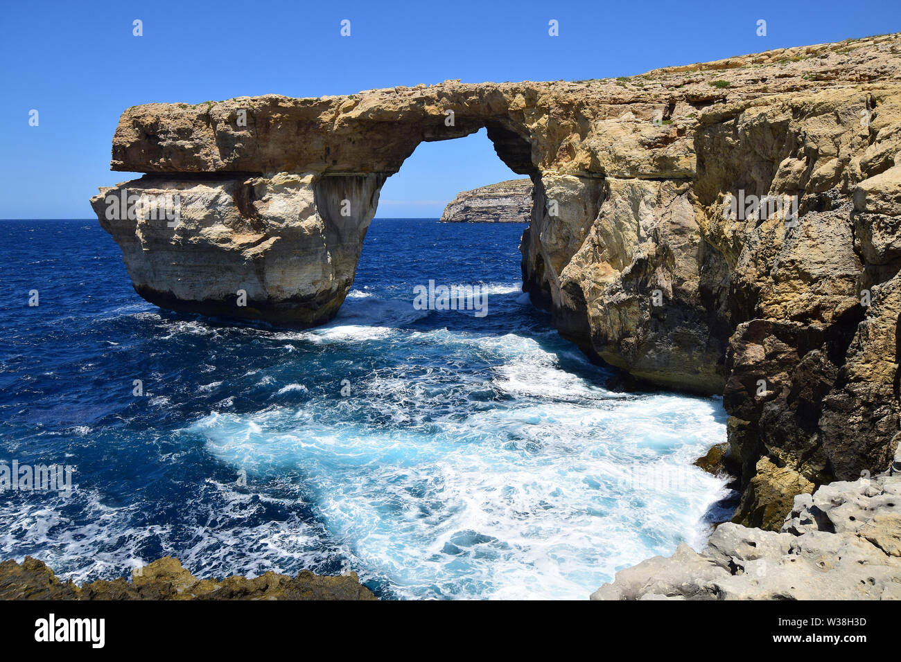 Azure Window, stone bridge, Gozo, Malta, Europe Stock Photo - Alamy