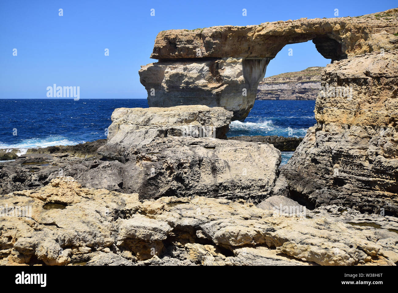 Azure Window, stone bridge, Gozo, Malta, Europe Stock Photo - Alamy