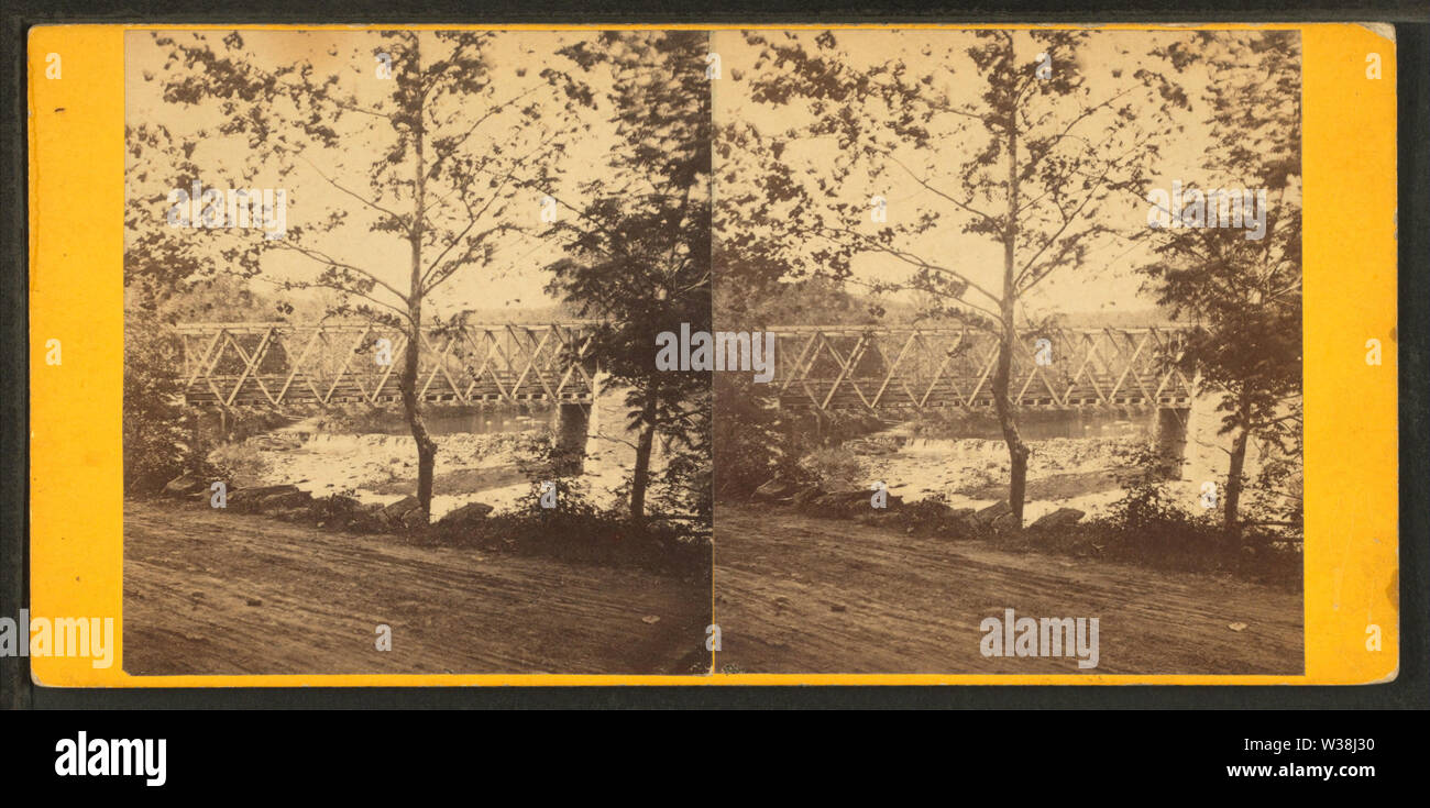 View on the Wissahickon, from Robert N Dennis collection of stereoscopic views Stock Photo - Alamy
