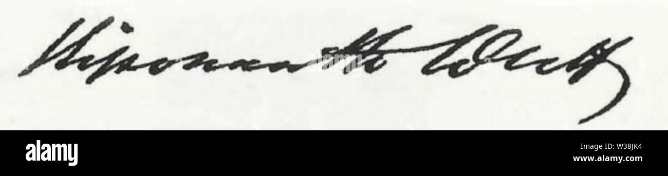 Vishwanath Datta (father of Swami Vivekananda) signature Stock Photo ...