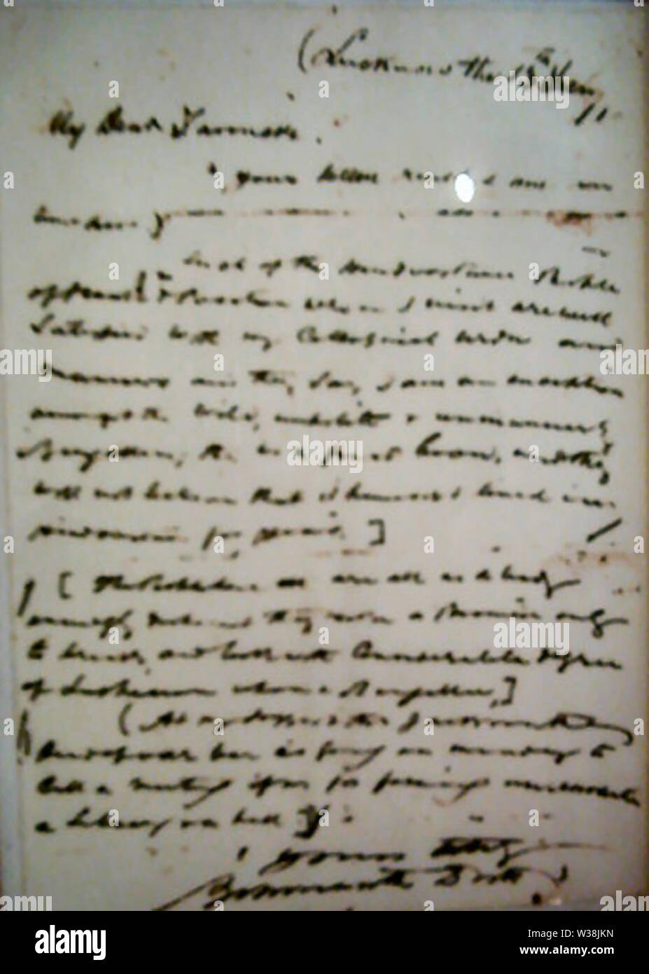 Vishwanath Datta (father of Swami Vivekananda) handwriting Stock Photo ...