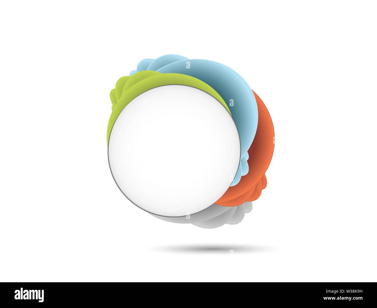 Round, color logo on white background Stock Vector Image & Art - Alamy