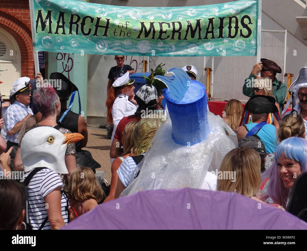 March of the Mermaids is demanding people to keep the beach clean and ...