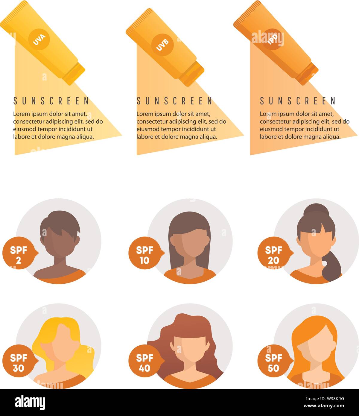Skin sunburn Stock Vector Images - Alamy