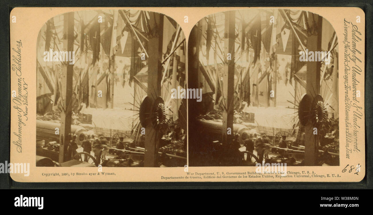 War department, US Government building, World's Fair, Chicago, USA, by ...