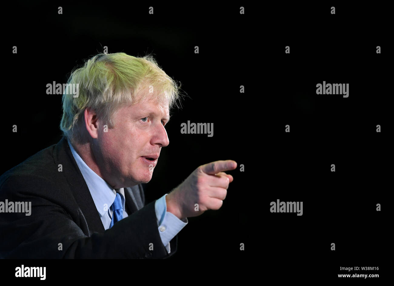 Conservative Party leadership candidate Boris Johnson during a Tory ...