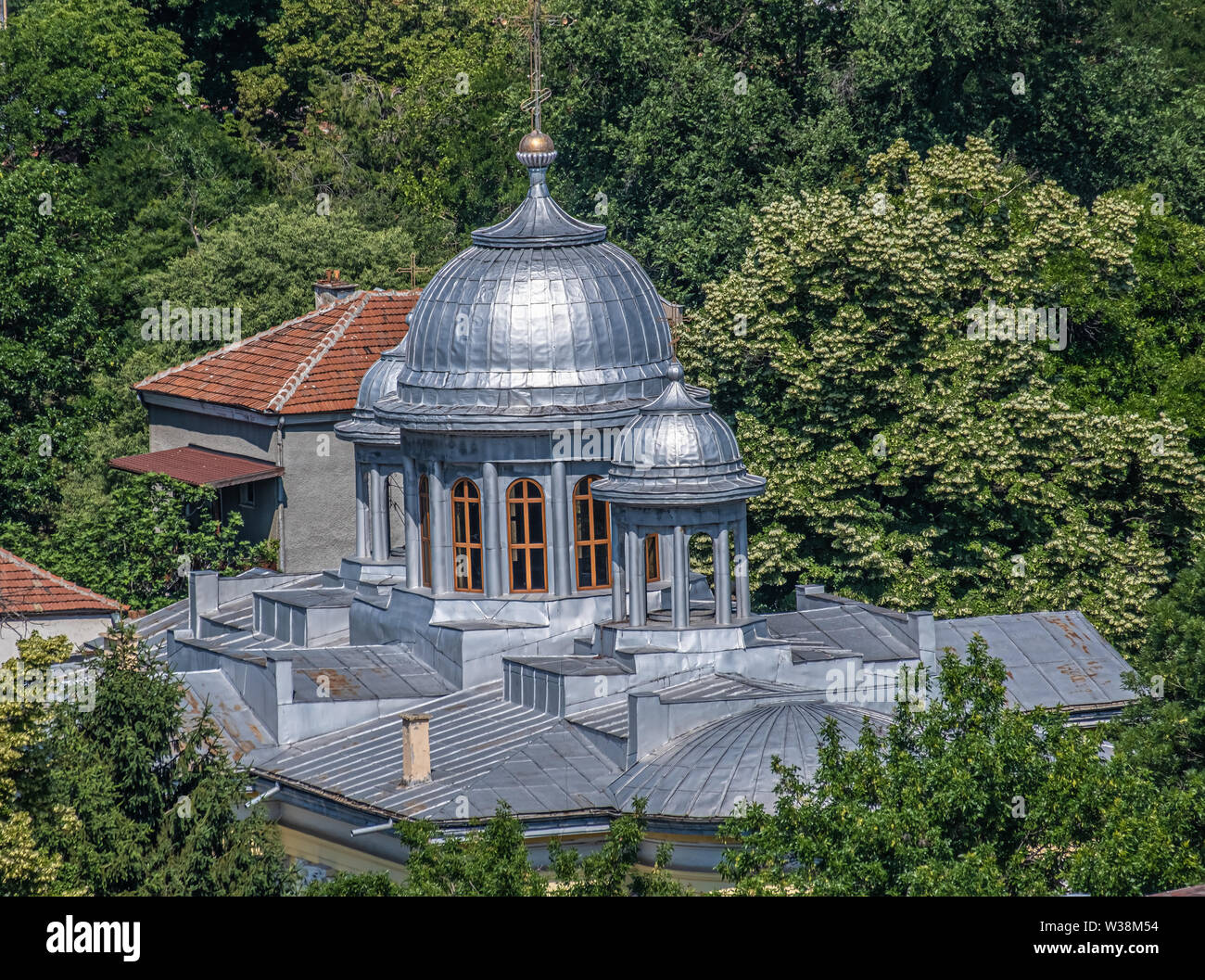 Views of the city of Plovdiv from the top of Nebet Tepe one of its ...