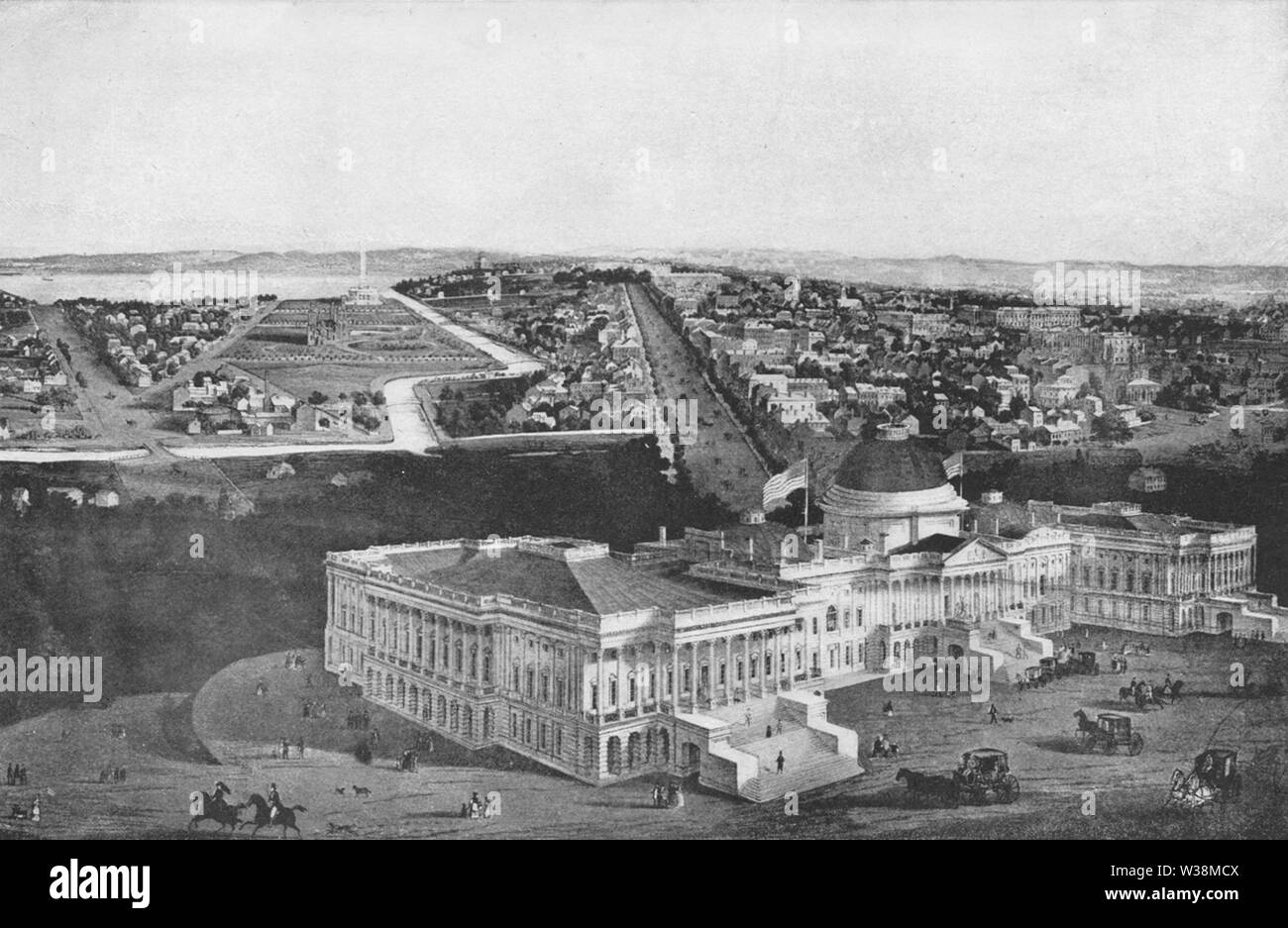 Washington DC 1852 Stock Photo - Alamy