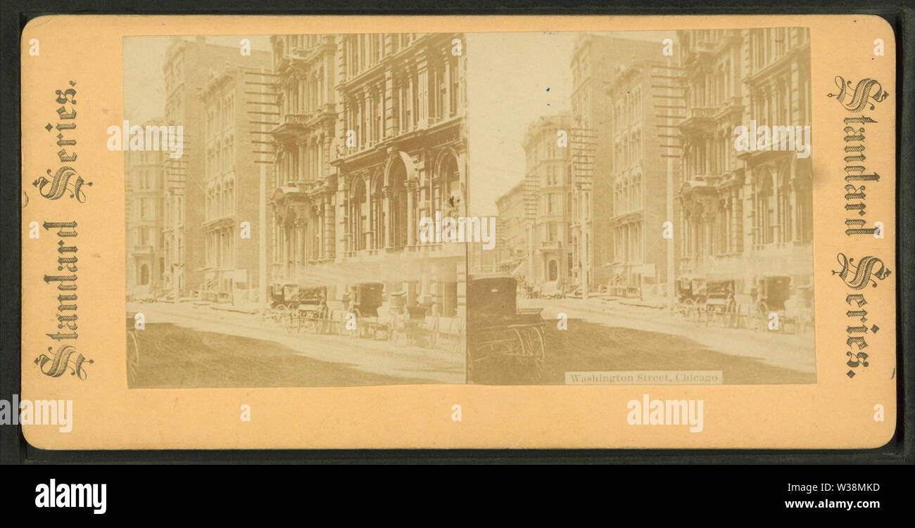 Washington Street, Chicago, from Robert N Dennis collection of ...