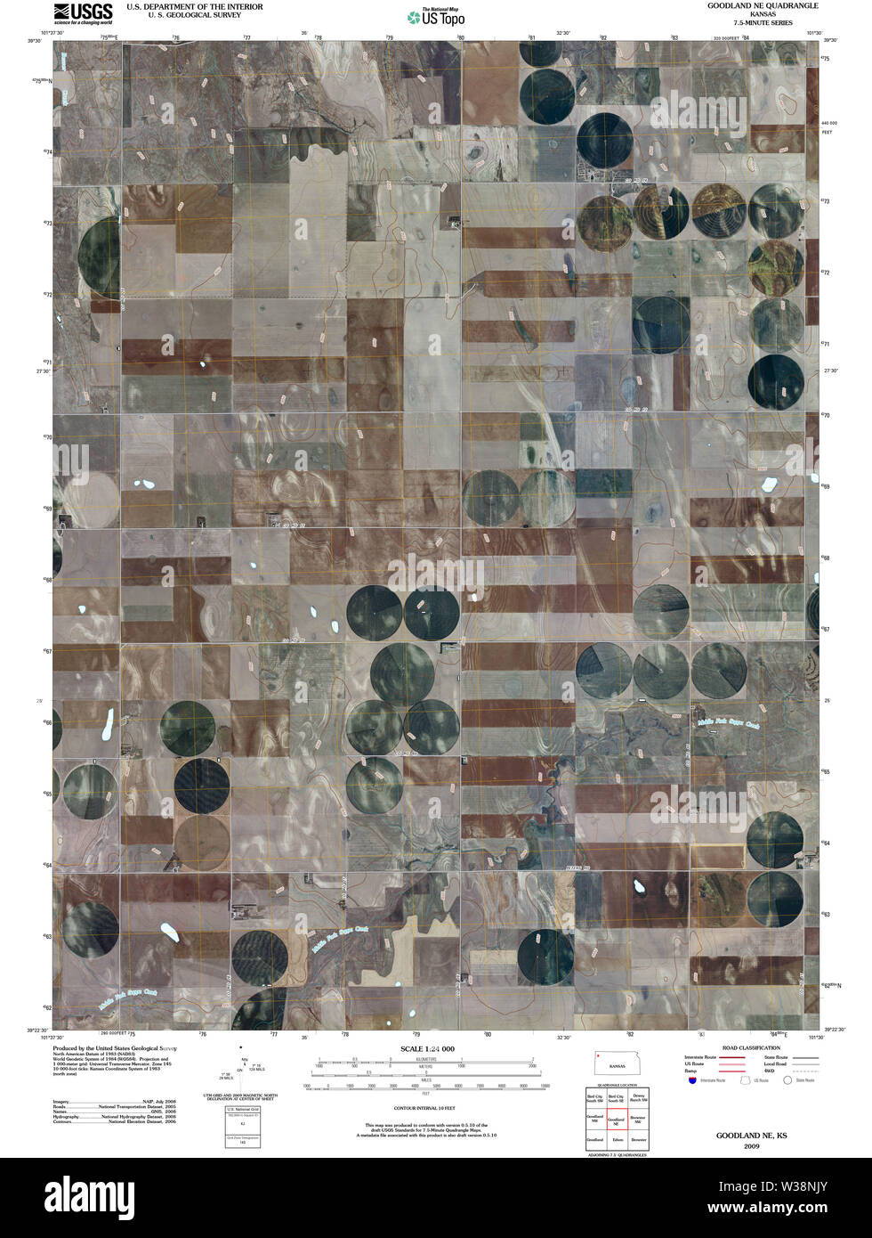 Map of goodland hi-res stock photography and images - Alamy