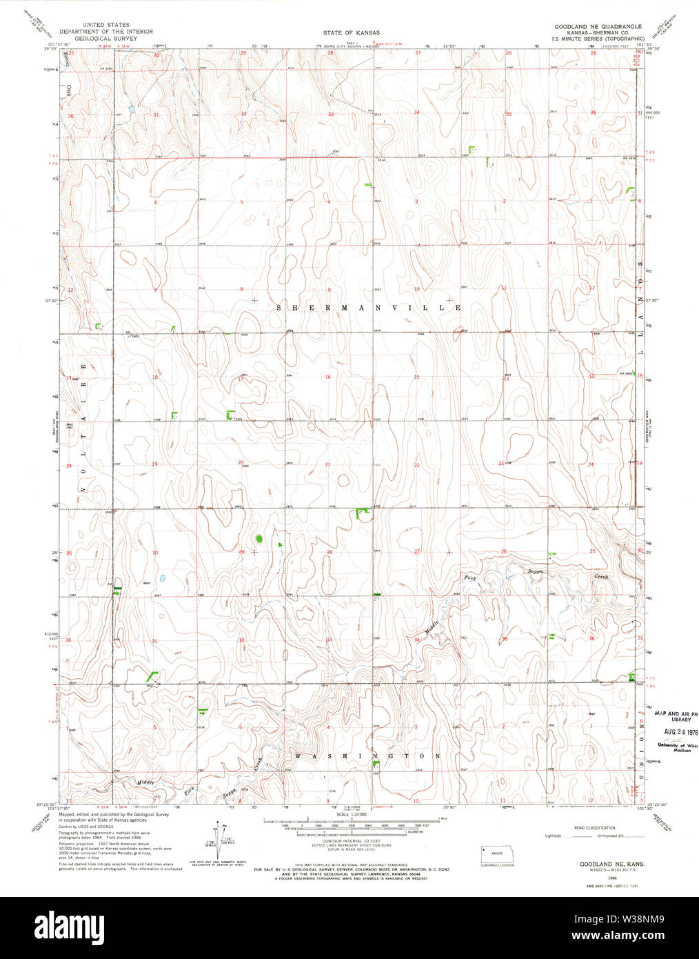 Map of goodland hi-res stock photography and images - Alamy