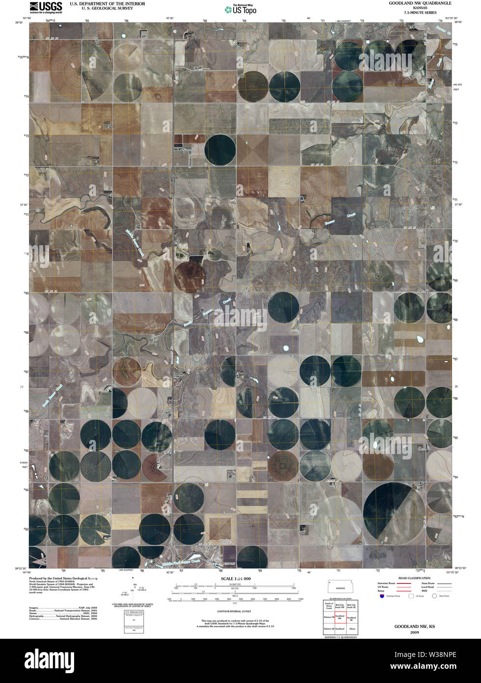 Goodland kansas map hi-res stock photography and images - Alamy