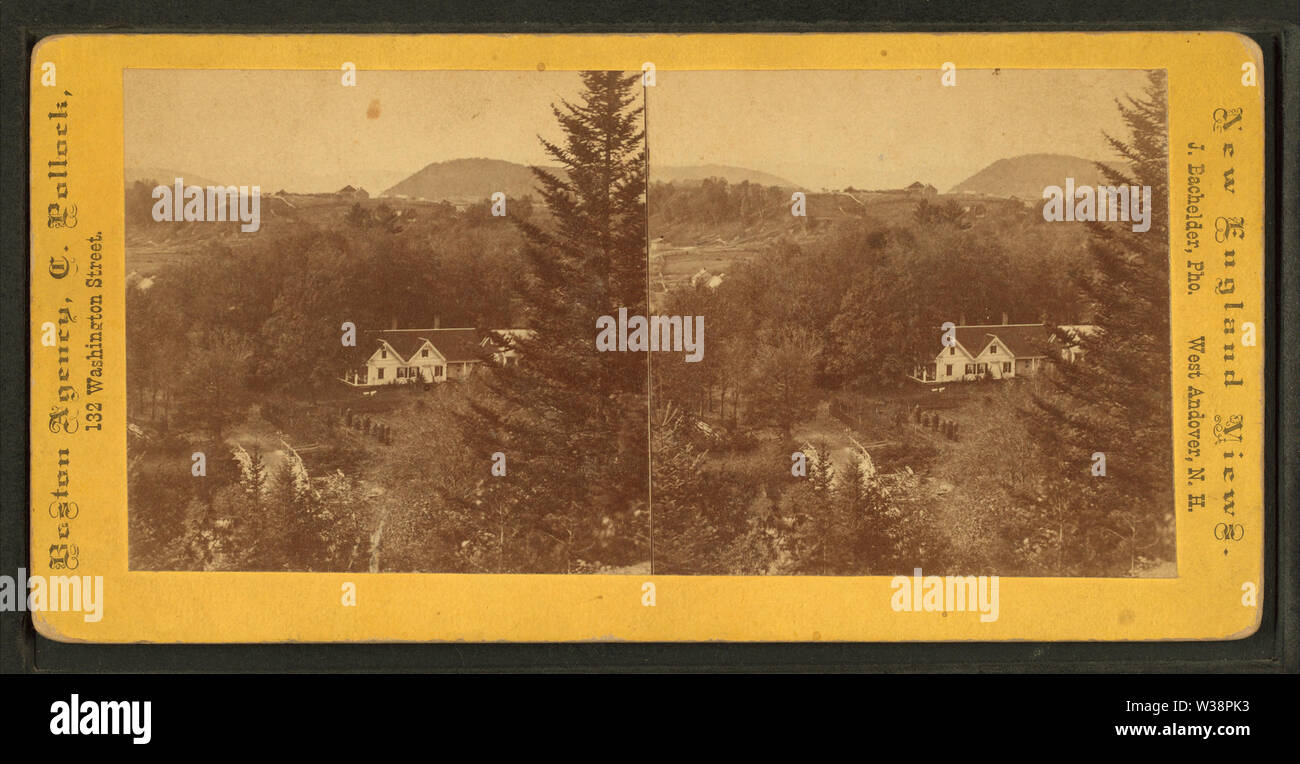 West from Old Hill, Bingham, Me, by John Bachelder Stock Photo - Alamy