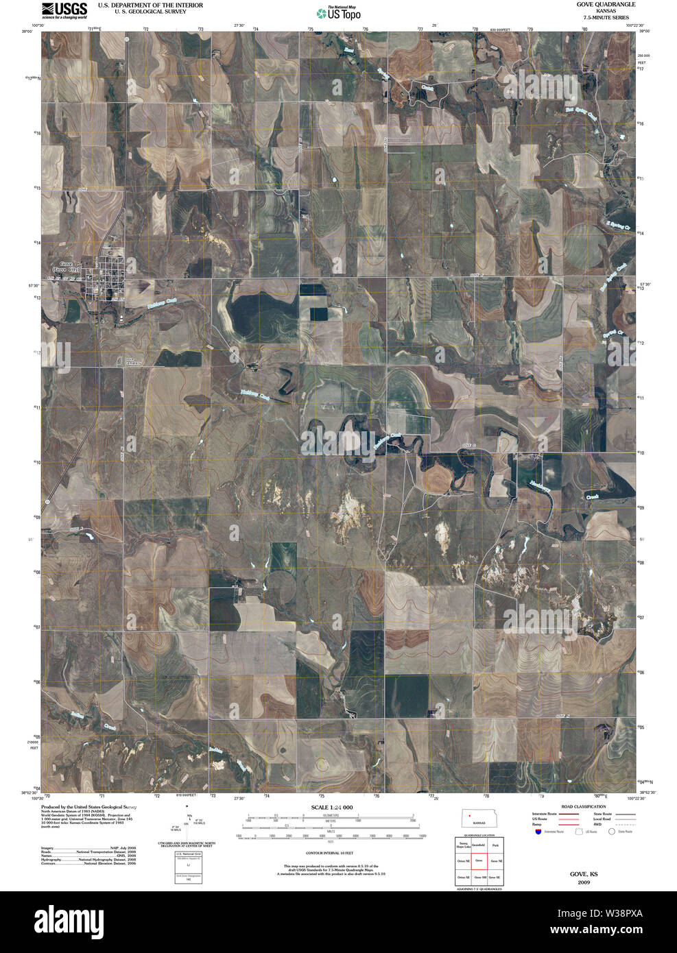 Gove kansas map hi-res stock photography and images - Alamy