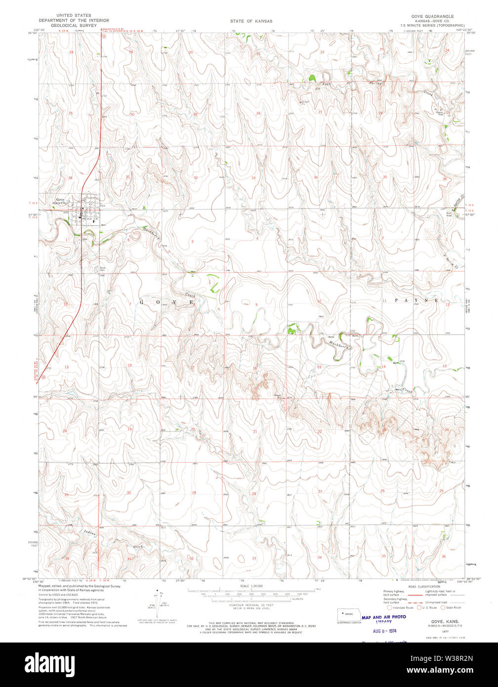 Gove kansas map hi-res stock photography and images - Alamy