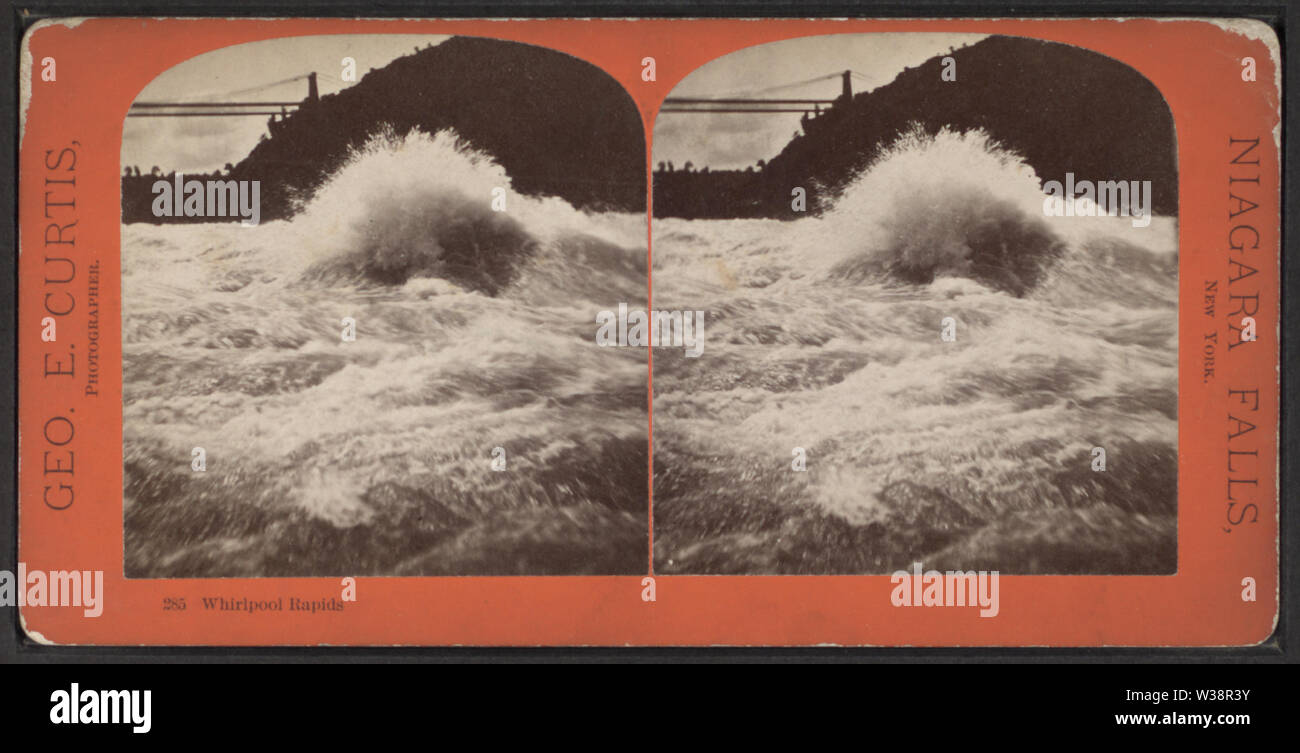 Whirlpool Rapids, by Curtis, George E, d 1910 10 Stock Photo - Alamy