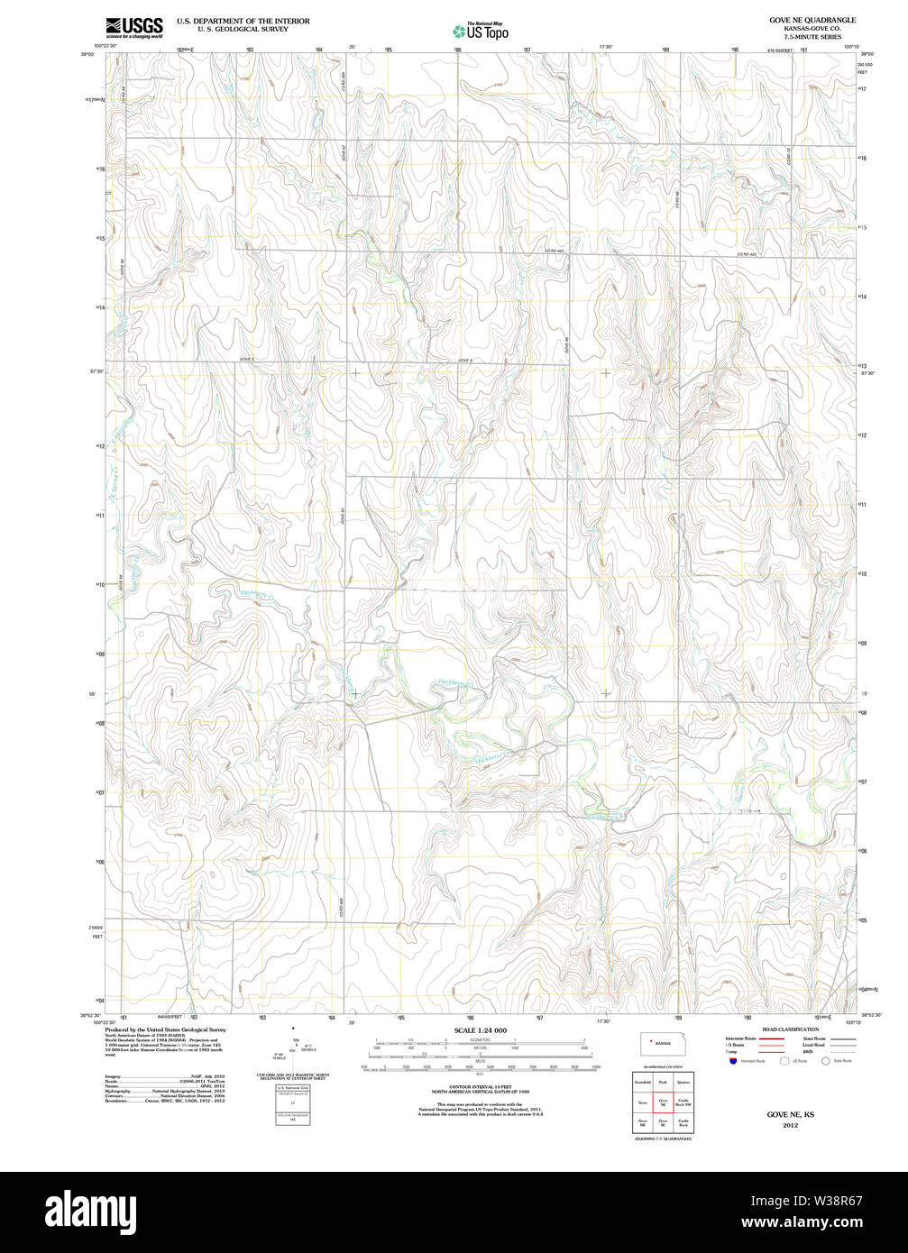 Gove kansas map hi-res stock photography and images - Alamy