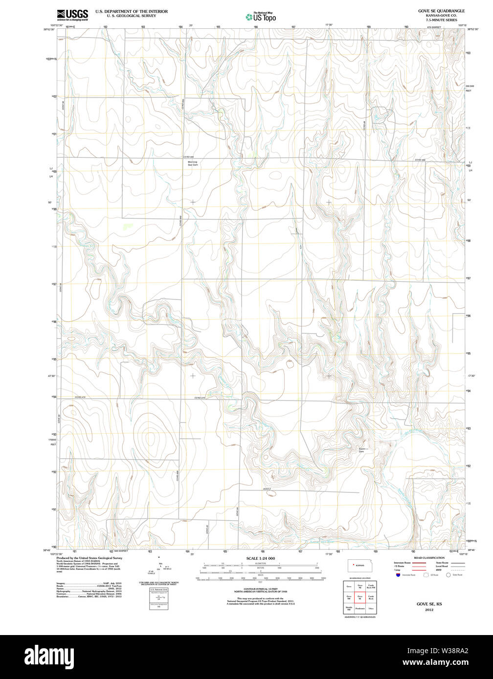 Gove kansas map hi-res stock photography and images - Alamy