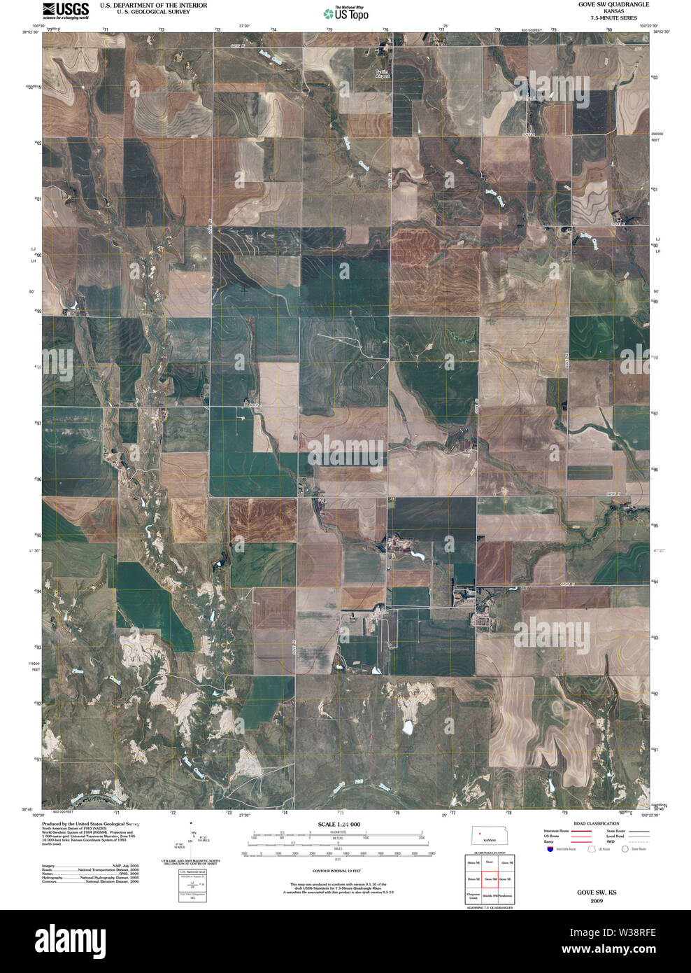 Gove kansas map hi-res stock photography and images - Alamy