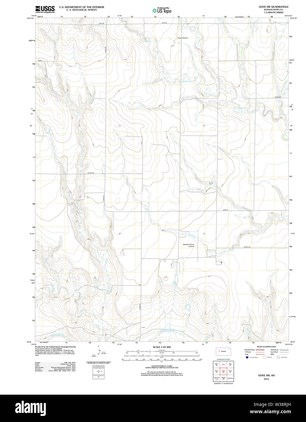 Gove kansas map hi-res stock photography and images - Alamy