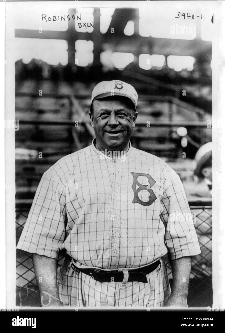 Wilbert Robinson Brooklyn NL 1916 Stock Photo - Alamy