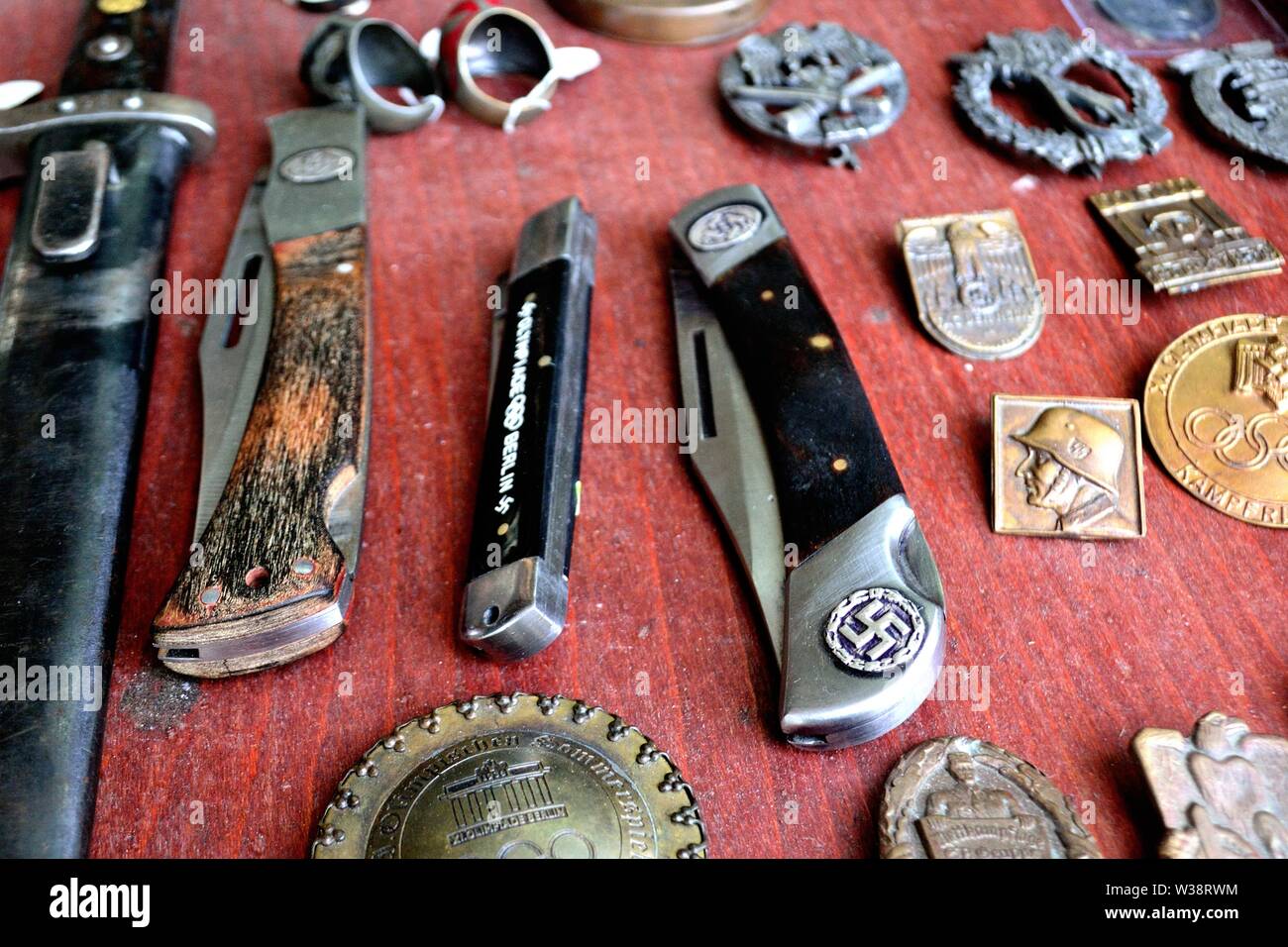 Selling Nazi utensils of the Second World War in NESSEBAR - Black Sea ...