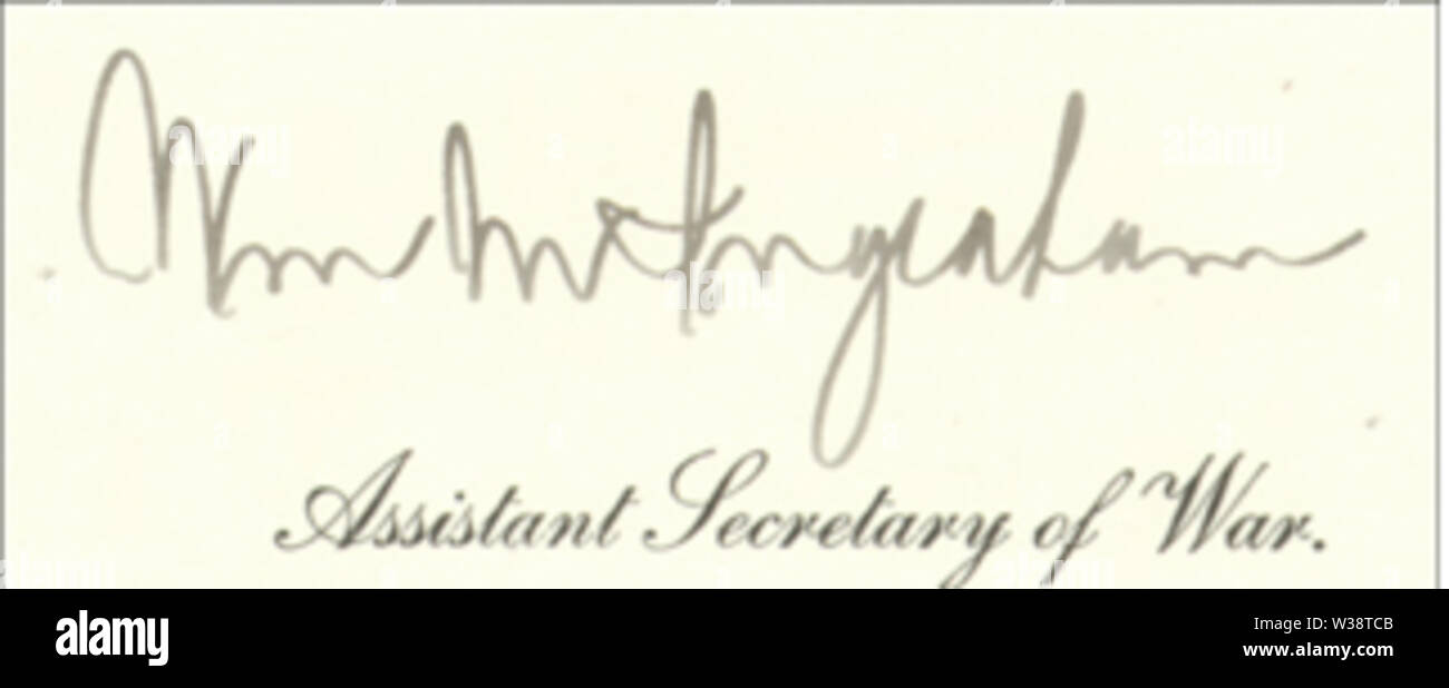 William Moulton Ingraham 1917 signature Stock Photo - Alamy