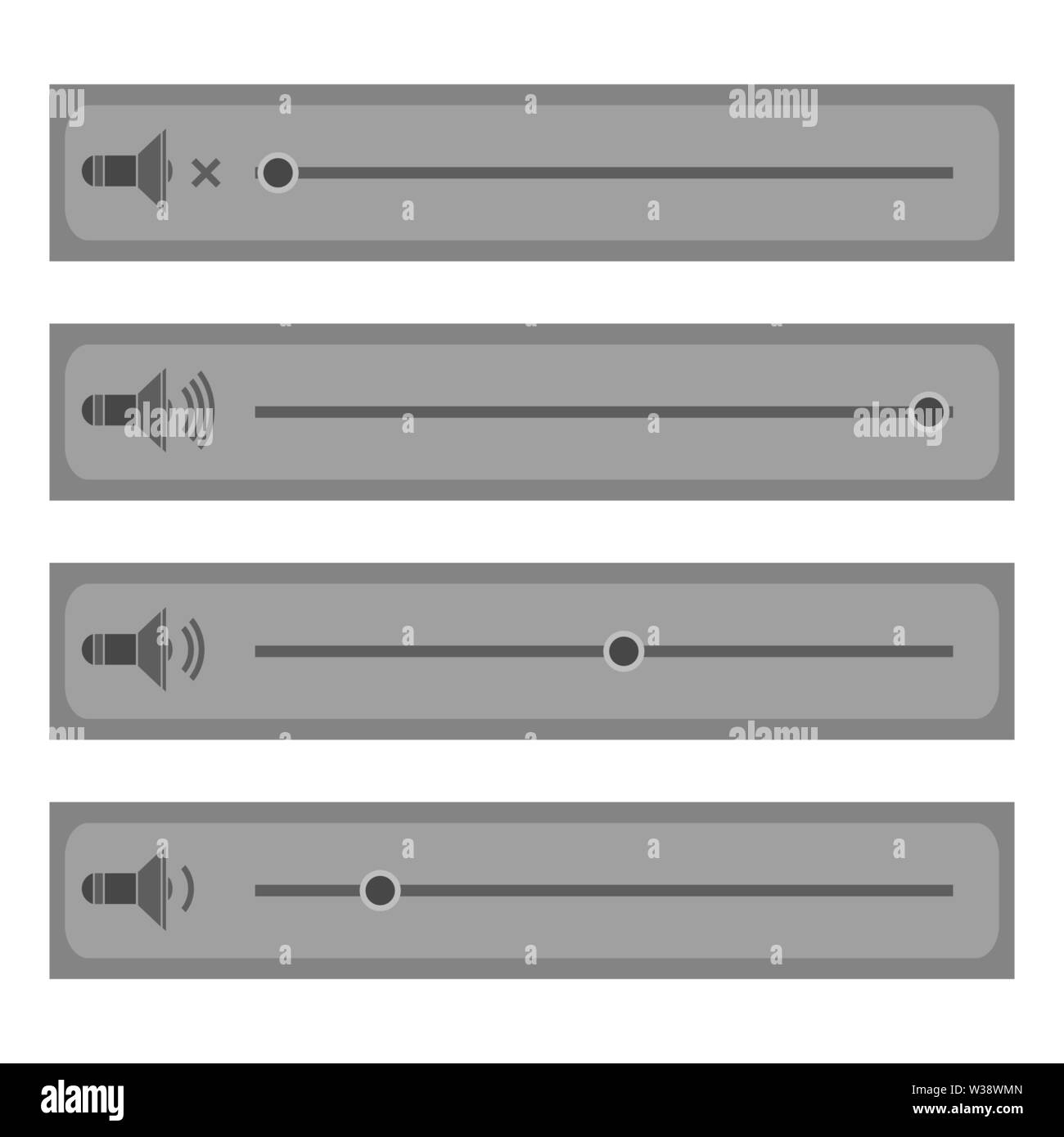 Volume control on panel Stock Vector Images - Alamy