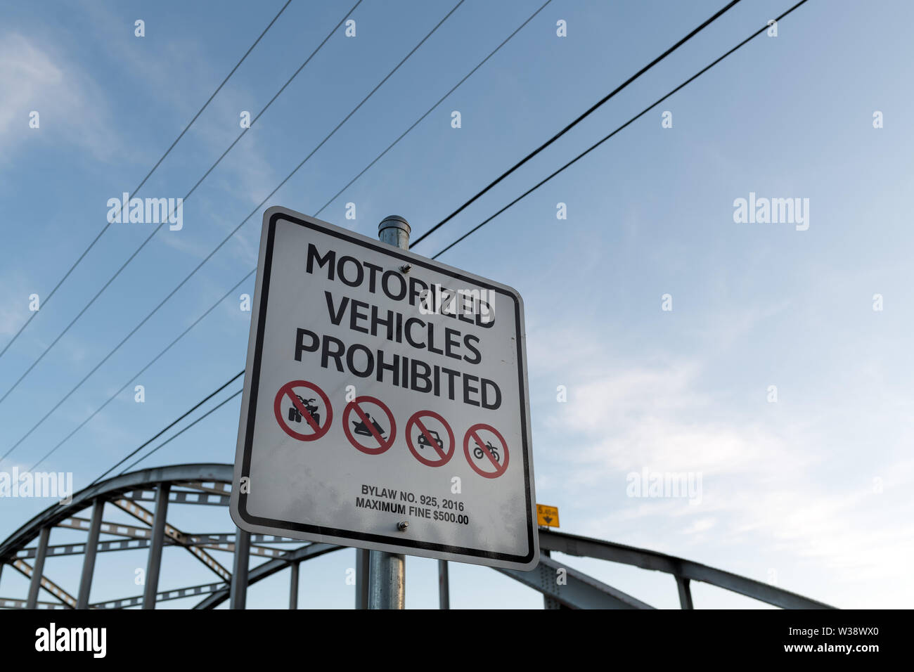 Motorcycles Prohibited High Resolution Stock Photography and Images - Alamy