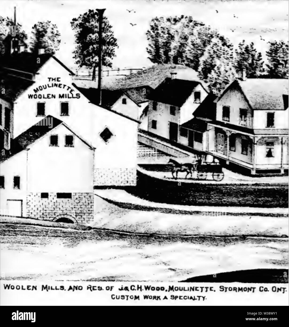 Woollen mill Black and White Stock Photos & Images - Alamy