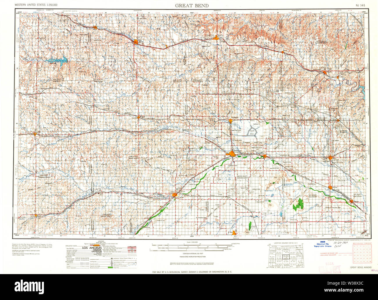 Map of great bend hi-res stock photography and images - Alamy