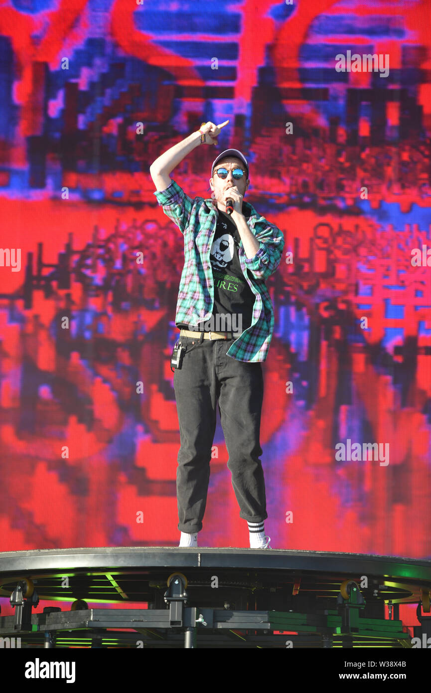 Glasgow, UK. 13 July 2019. Bastille live in Concert at TRNSMT Music ...