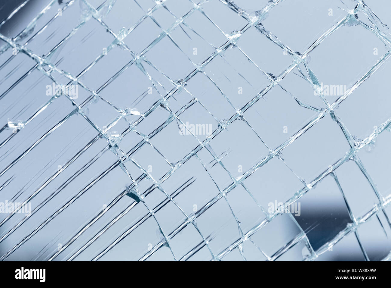 cracked glass in a glass factory Stock Photo - Alamy
