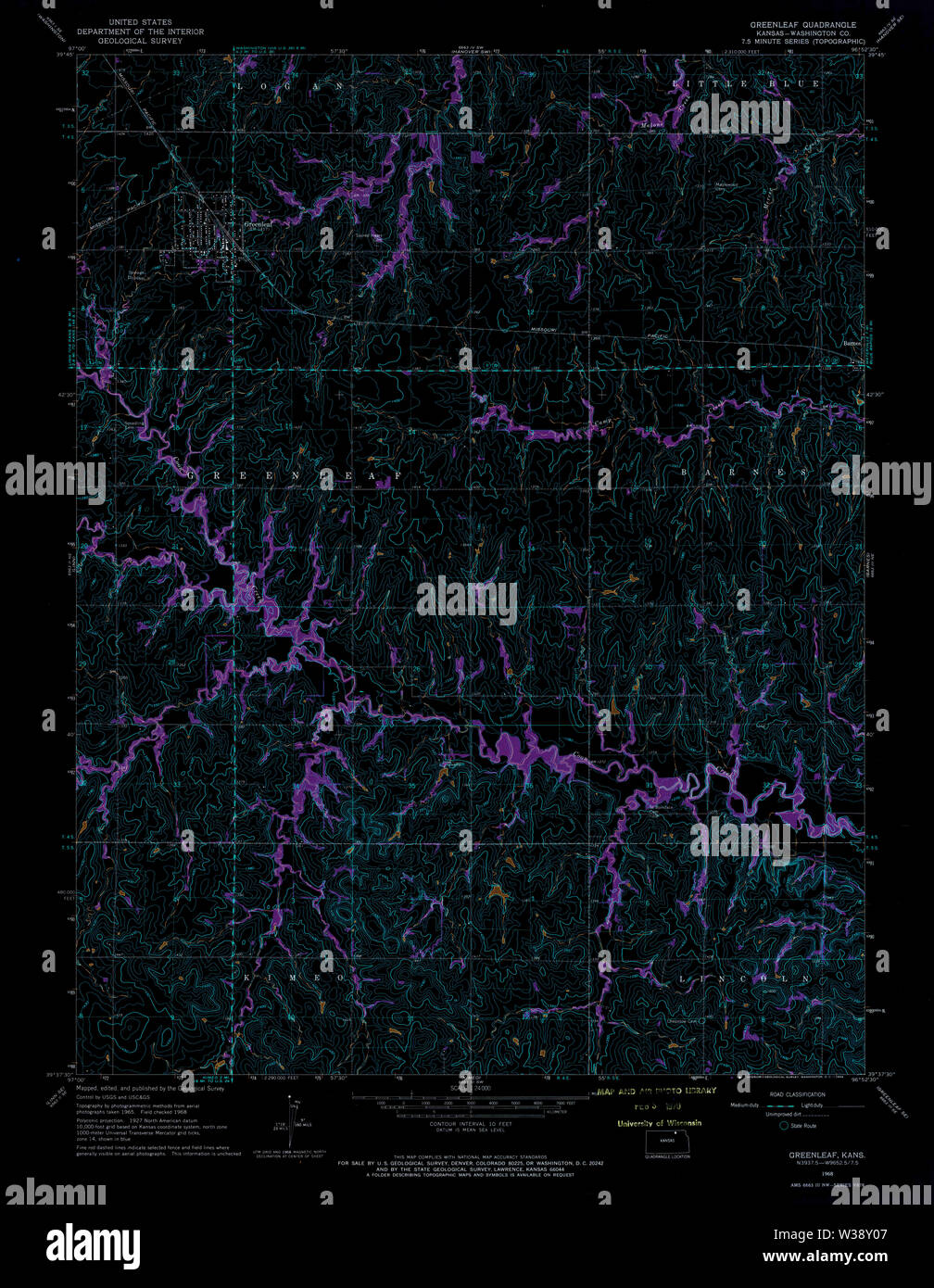 Greenleaf map hi-res stock photography and images - Alamy