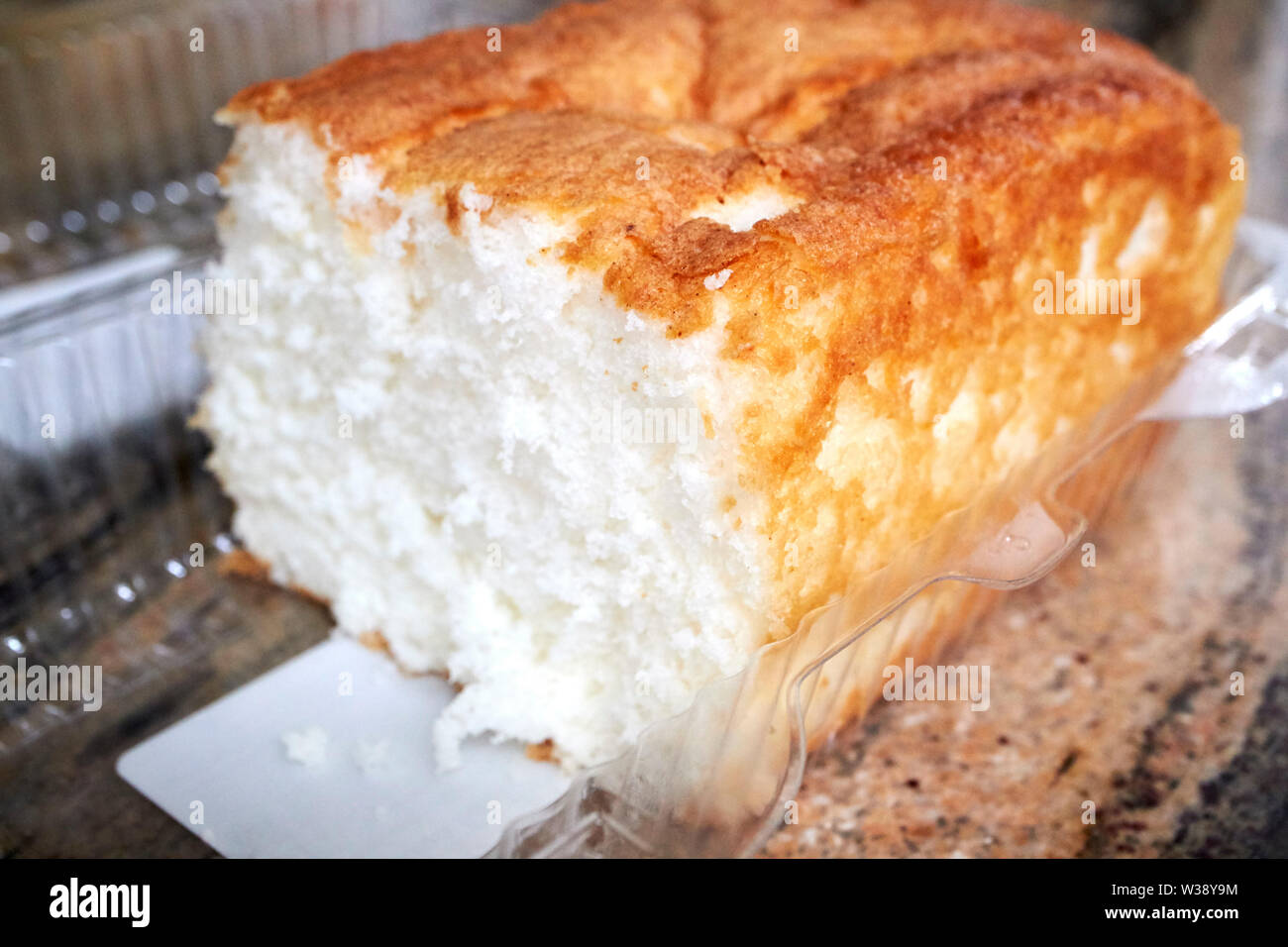 mass produced angel food sponge cake USA United States of America Stock ...