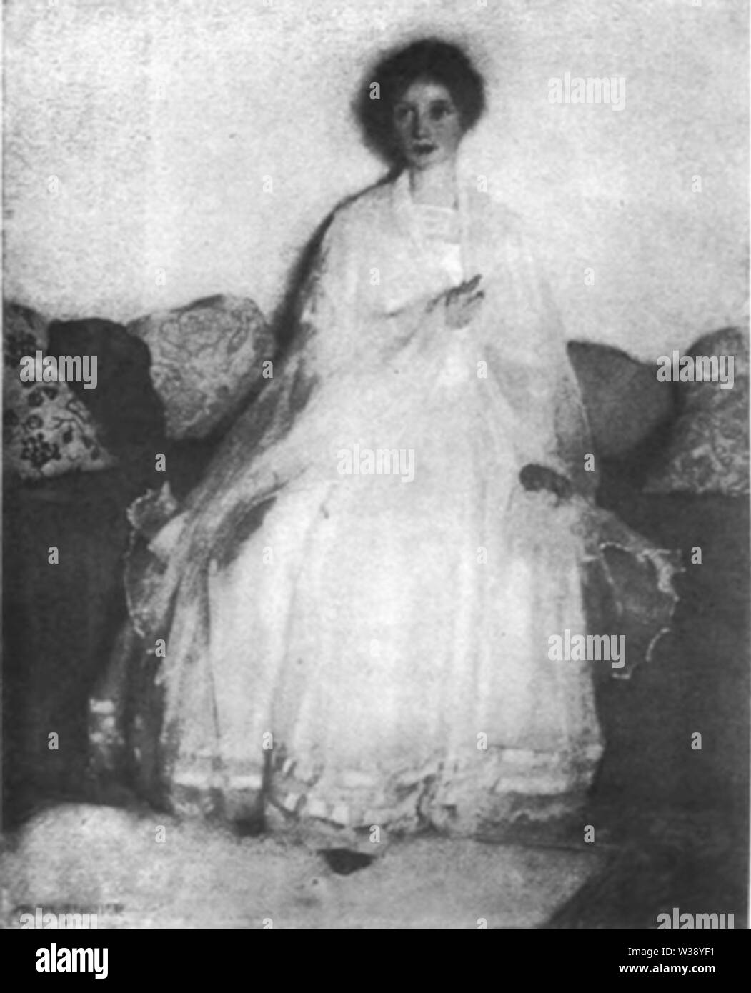 Young Girl in White 1909 Beal Prize Hilda Belcher Stock Photo - Alamy