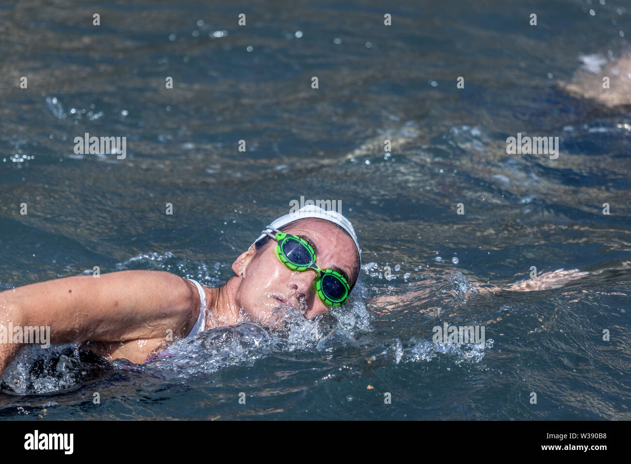 SWIMMING-Cross in Santa Cruz de Tenerife city Stock Photo - Alamy