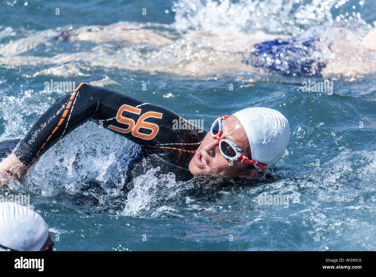 SWIMMING-Cross in Santa Cruz de Tenerife city Stock Photo - Alamy
