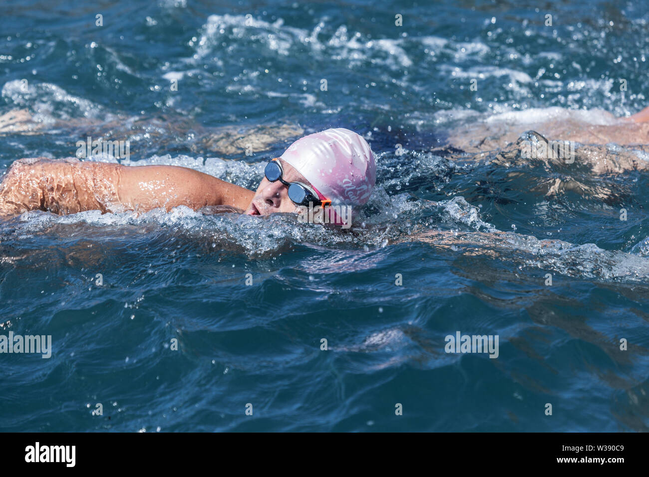 SWIMMING-Cross in Santa Cruz de Tenerife city Stock Photo - Alamy