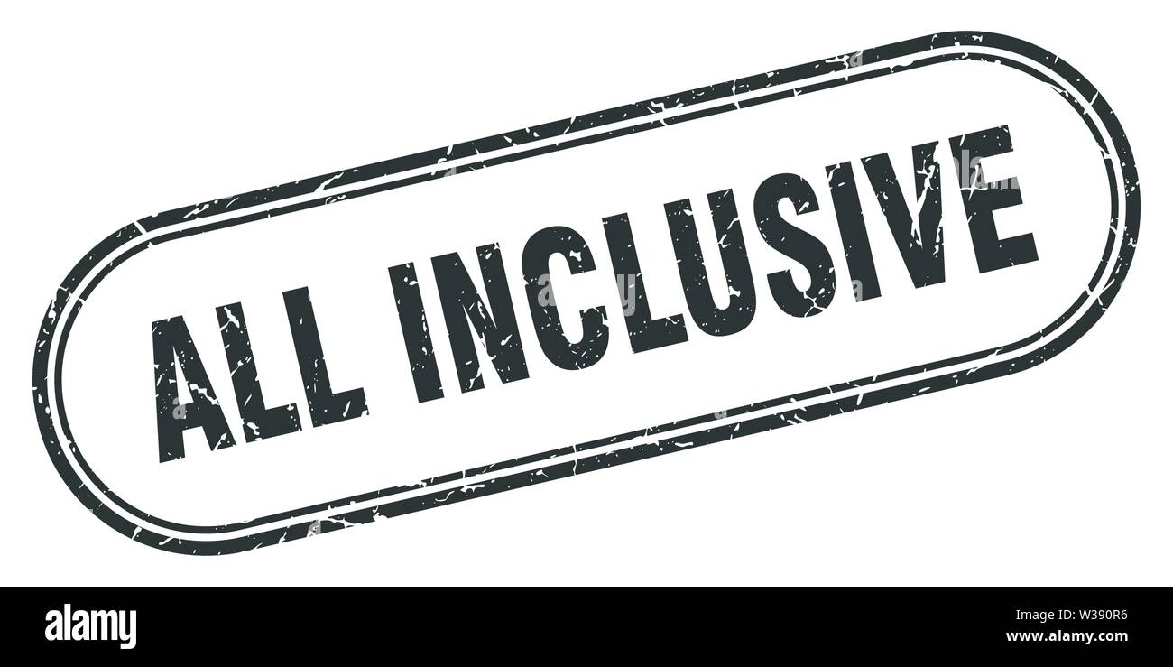 all inclusive stamp. all inclusive square grunge sign. all inclusive ...