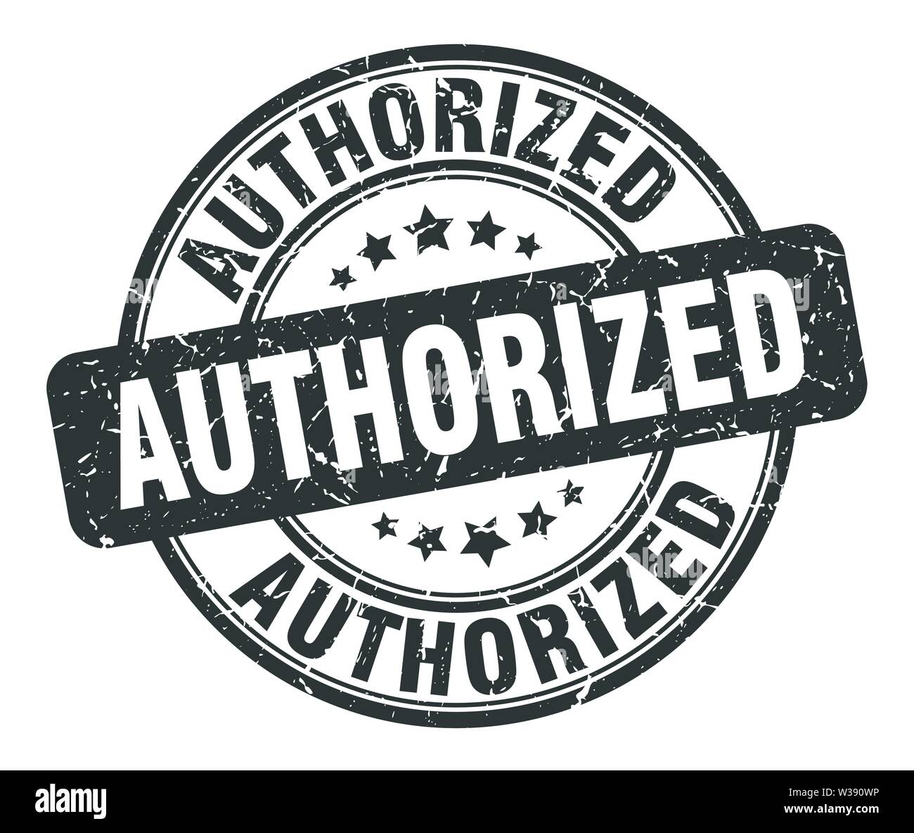 authorized stamp. authorized round grunge sign. authorized Stock Vector ...