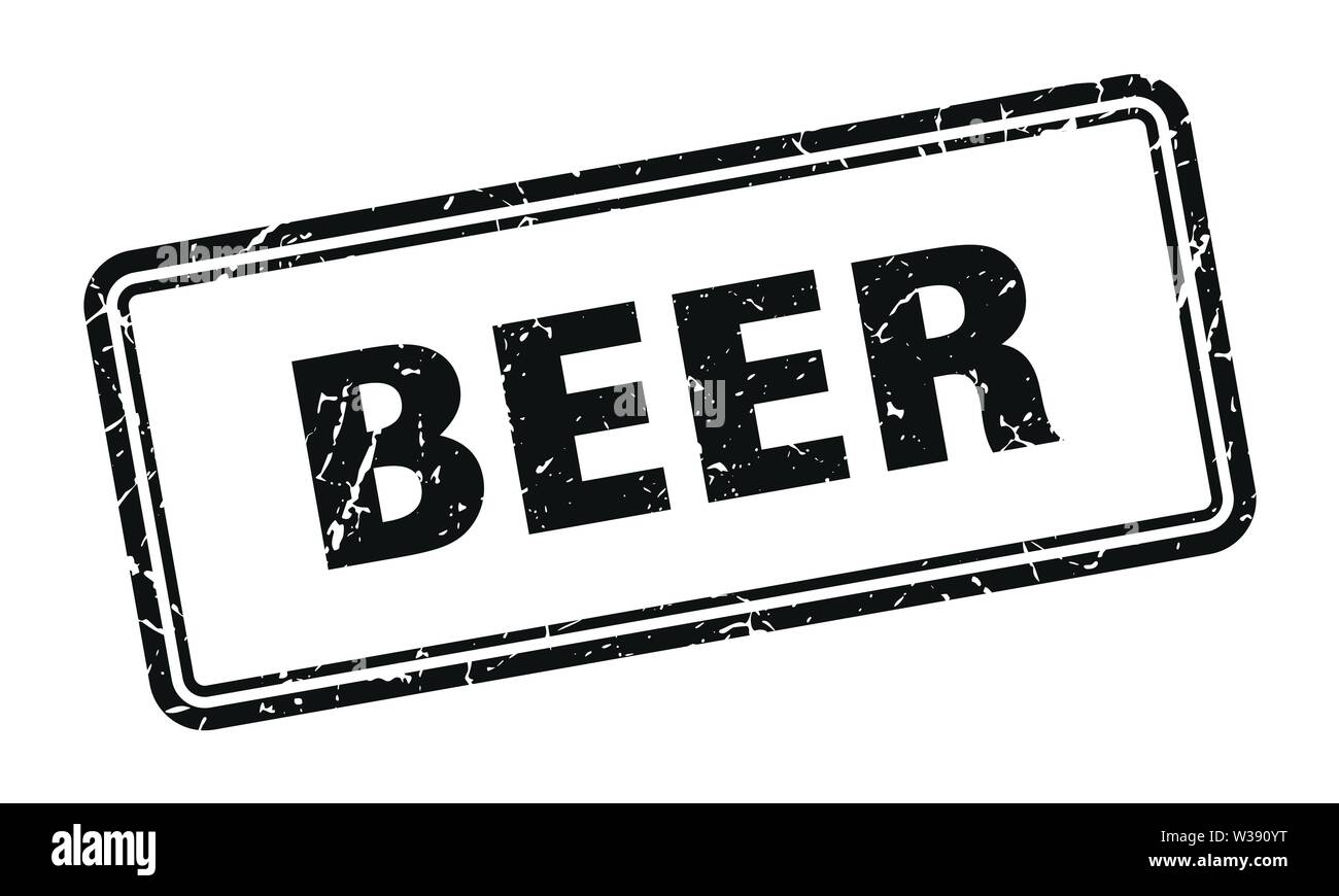 Cold beer stamp Black and White Stock Photos & Images - Alamy