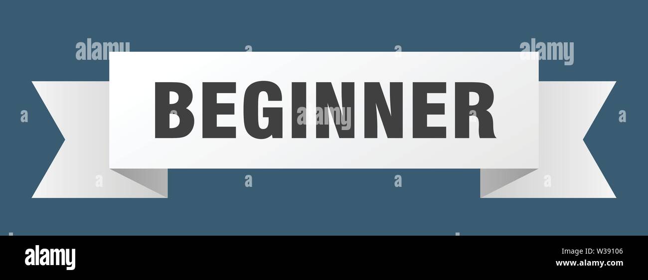 beginner ribbon. beginner isolated sign. beginner banner Stock Vector ...