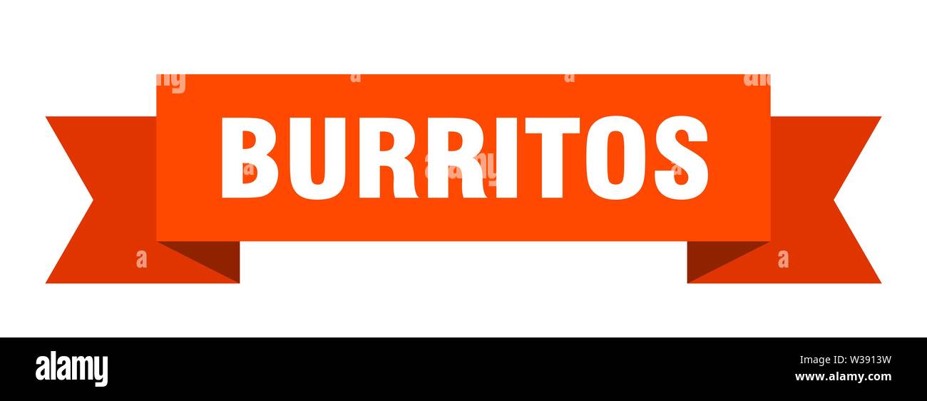 burritos ribbon. burritos isolated sign. burritos banner Stock Vector ...