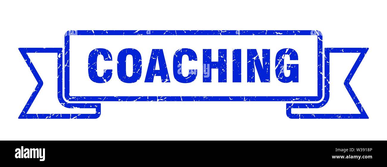 coaching grunge ribbon. coaching sign. coaching banner Stock Vector ...